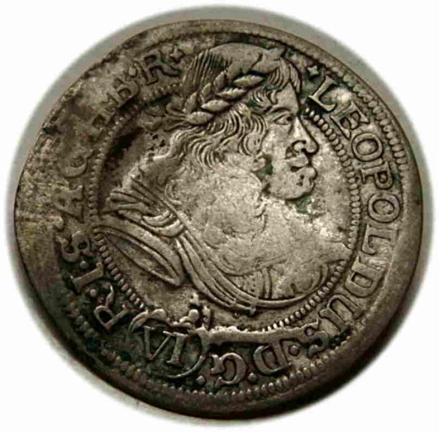 6 kreuzer 1673 Leopold I Wroclaw