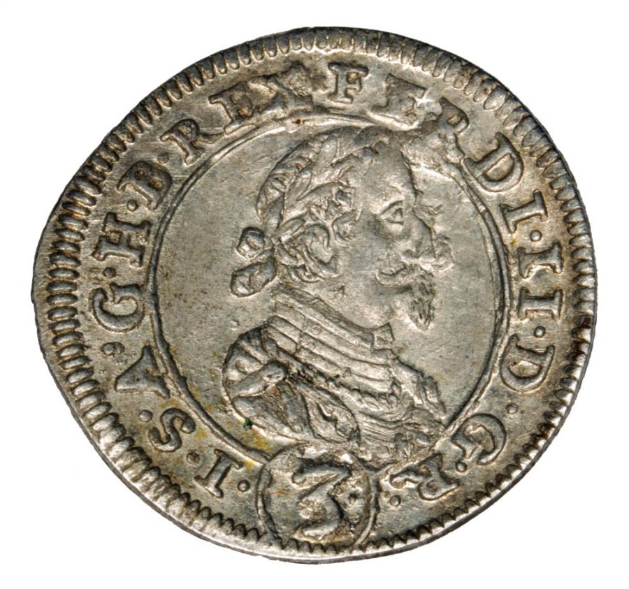 3 kreuzer 1626, Ferdynand II, Habsburg, Austria, Graz,